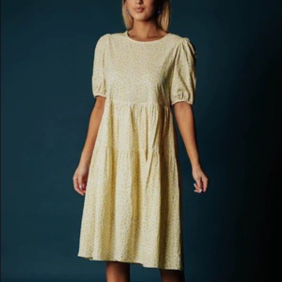 clad & cloth | Dresses | Clad Cloth Nwot The Bookworm Dress In Yellow ...
